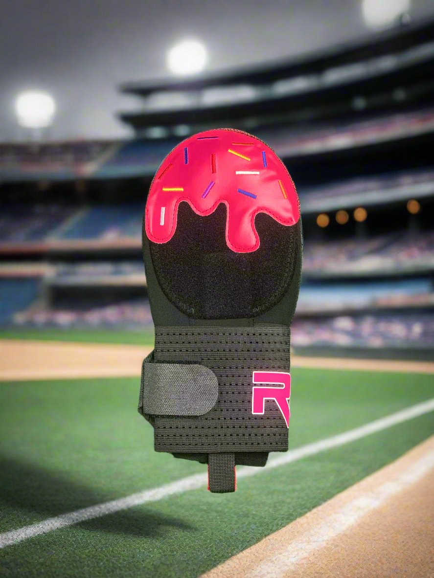 Rico Limited Edition ice cream sliding mitt in rose red with sprinkles ...